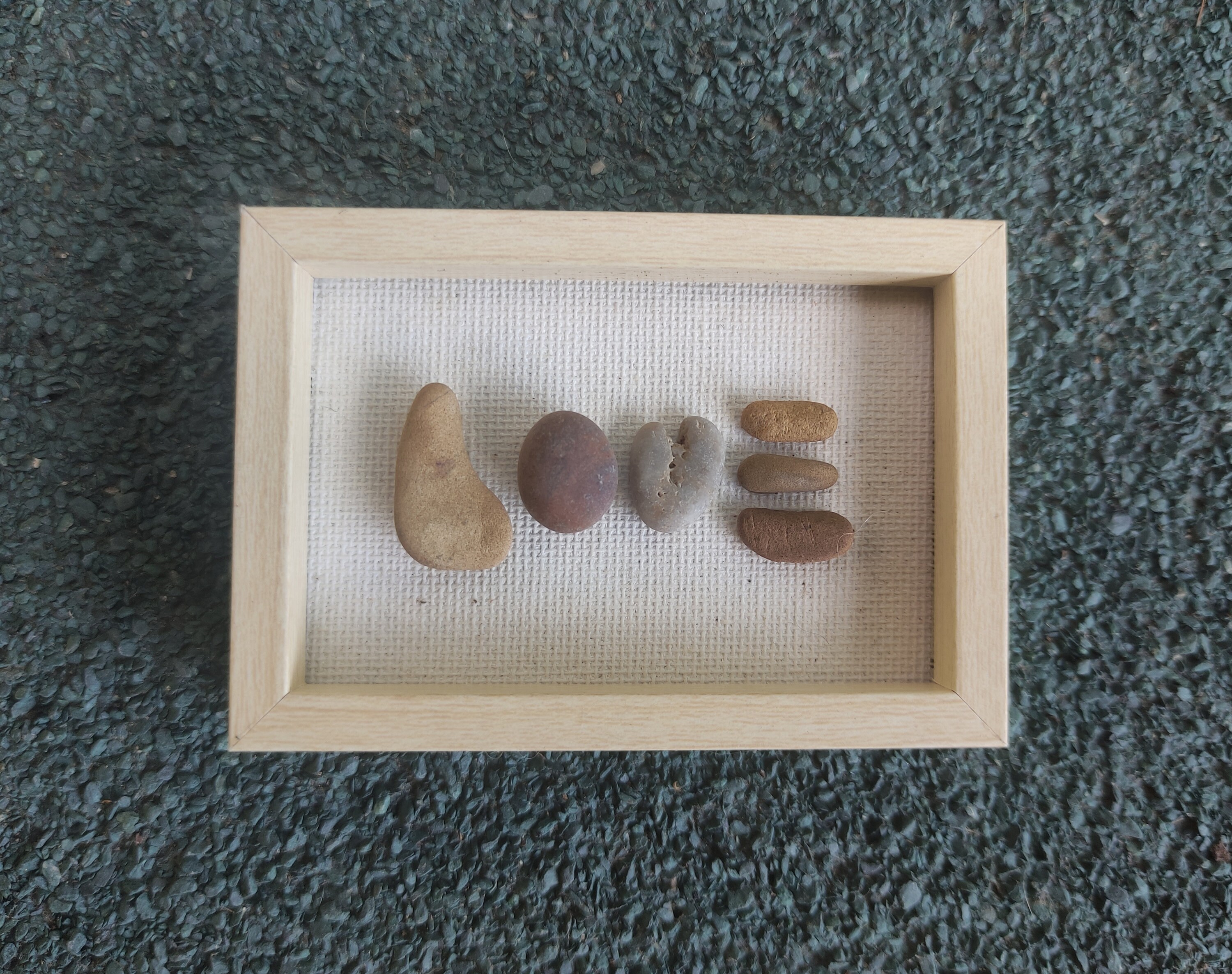 Pebble Art - at the Beach, Wall Decor, Pebbles Art, Pebble Picture ...