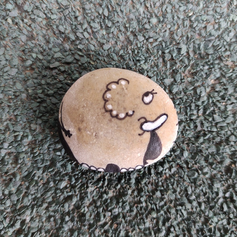Cartoon Painted Rocks - Etsy