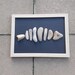 Pebble Art, Fish, Fishbone, Rock Art, Pebble Wall Decor, Handmade Rocks ...