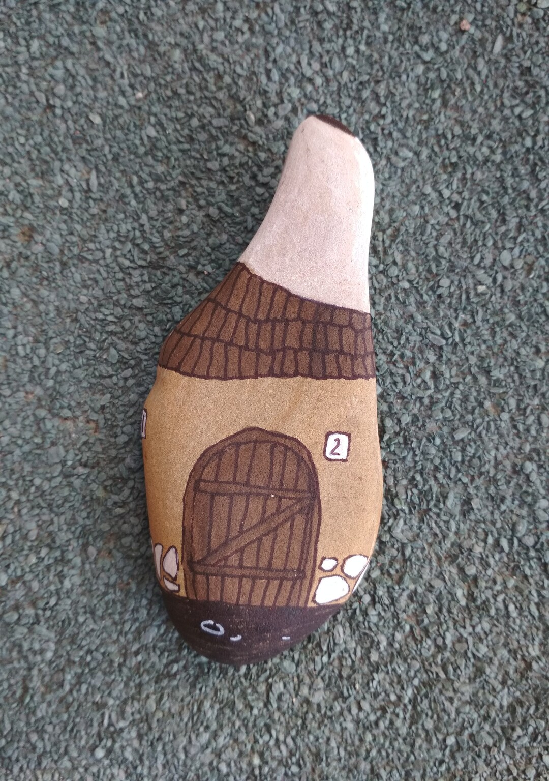 House, Painted Rocks, Pebble Art, Stone Art, Rock Art, Painted Rock - Etsy