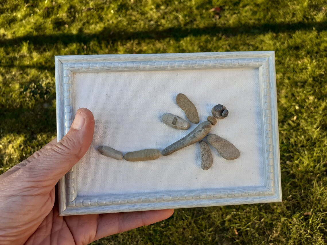 Pebble Art, Dragonfly, Pebbles Art, Pebble Picture, Rock Art, Stone Art ...
