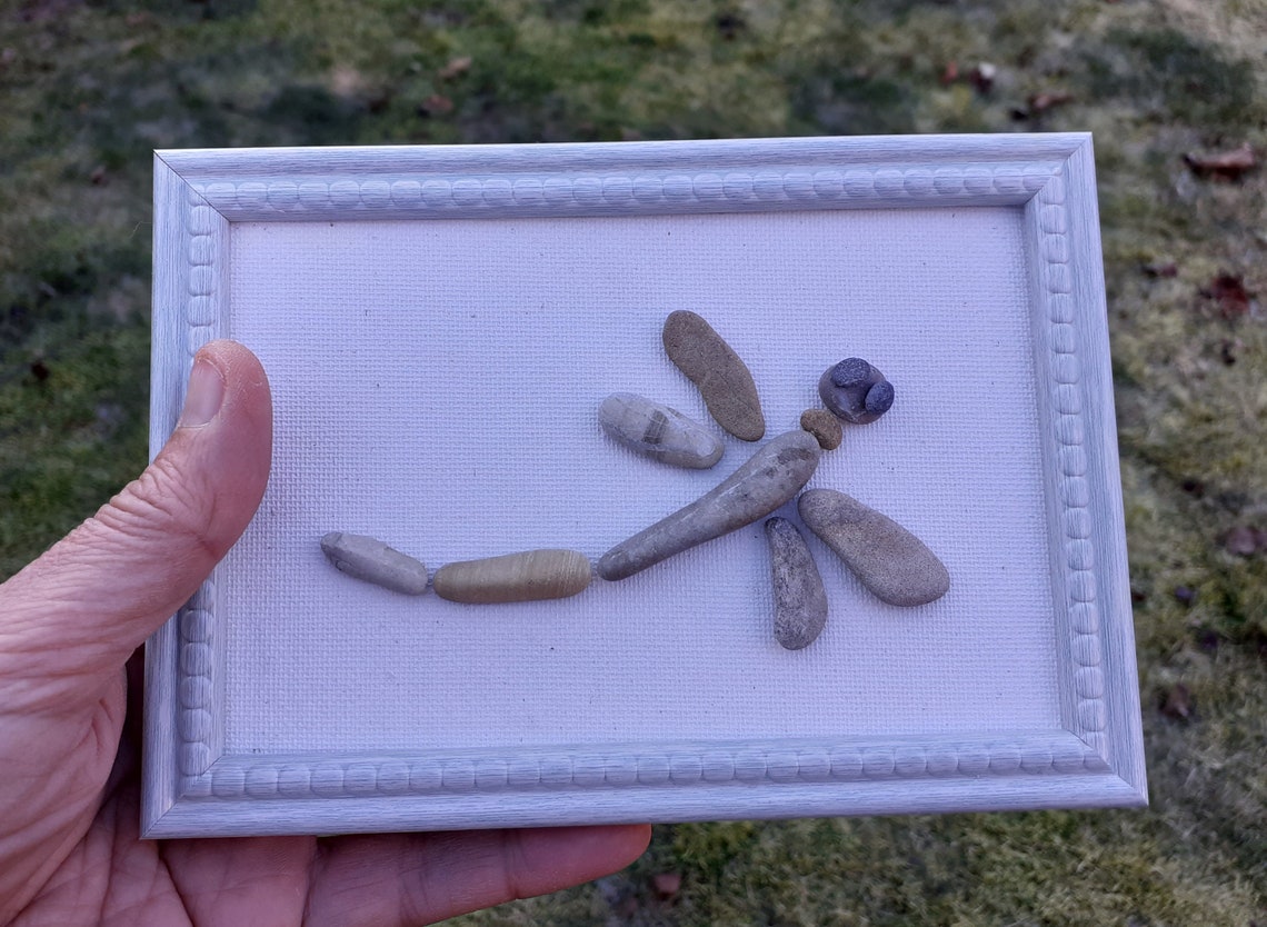Pebble Art, Dragonfly, Pebbles Art, Pebble Picture, Rock Art, Stone Art ...