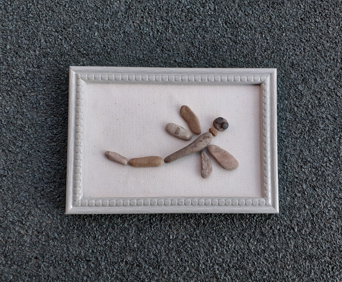 Pebble Art, Dragonfly, Pebbles Art, Pebble Picture, Rock Art, Stone Art ...