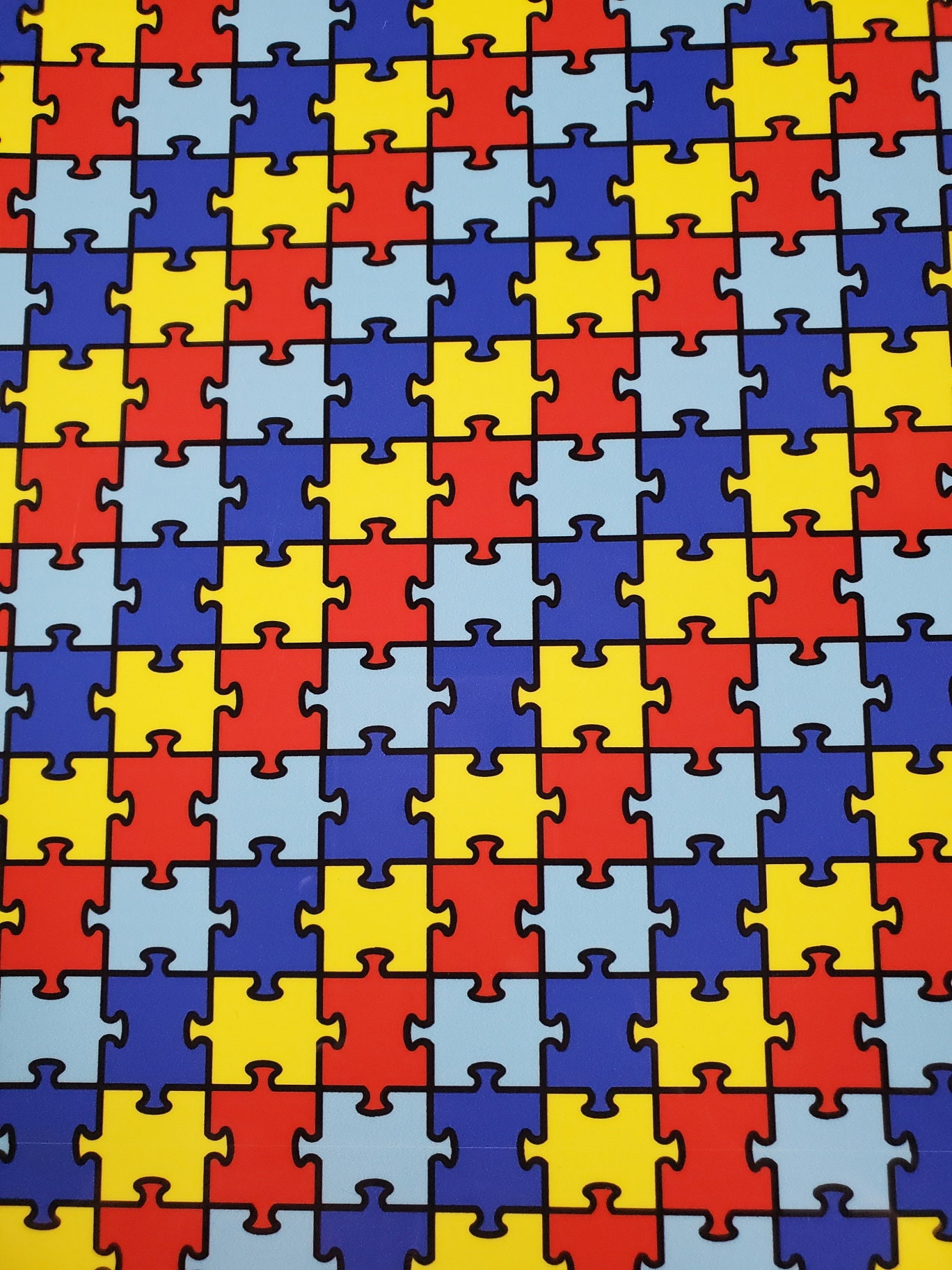 Autism Pattern HTV Size: 12x12 12x36 | Etsy