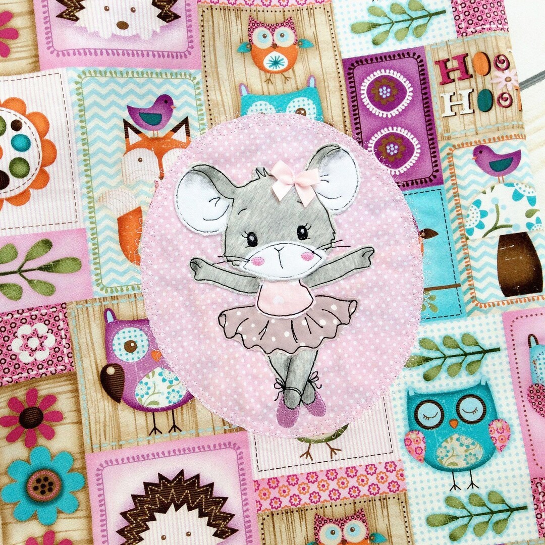 Embroidery File Dancing Mouse Embroidery Motif Mouse Dancer Ballerina ...