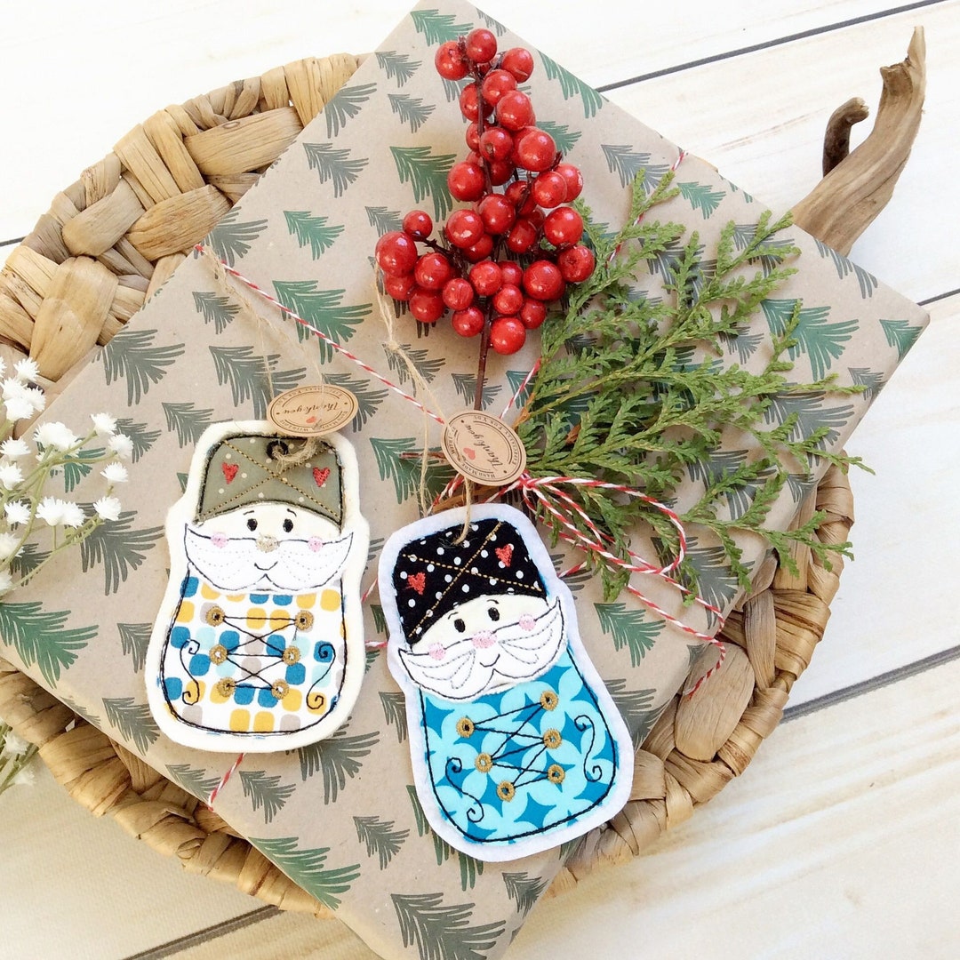 ITH Embroidery File "in the Hoop" Gift - Pendant Nutcracker Pendant ...