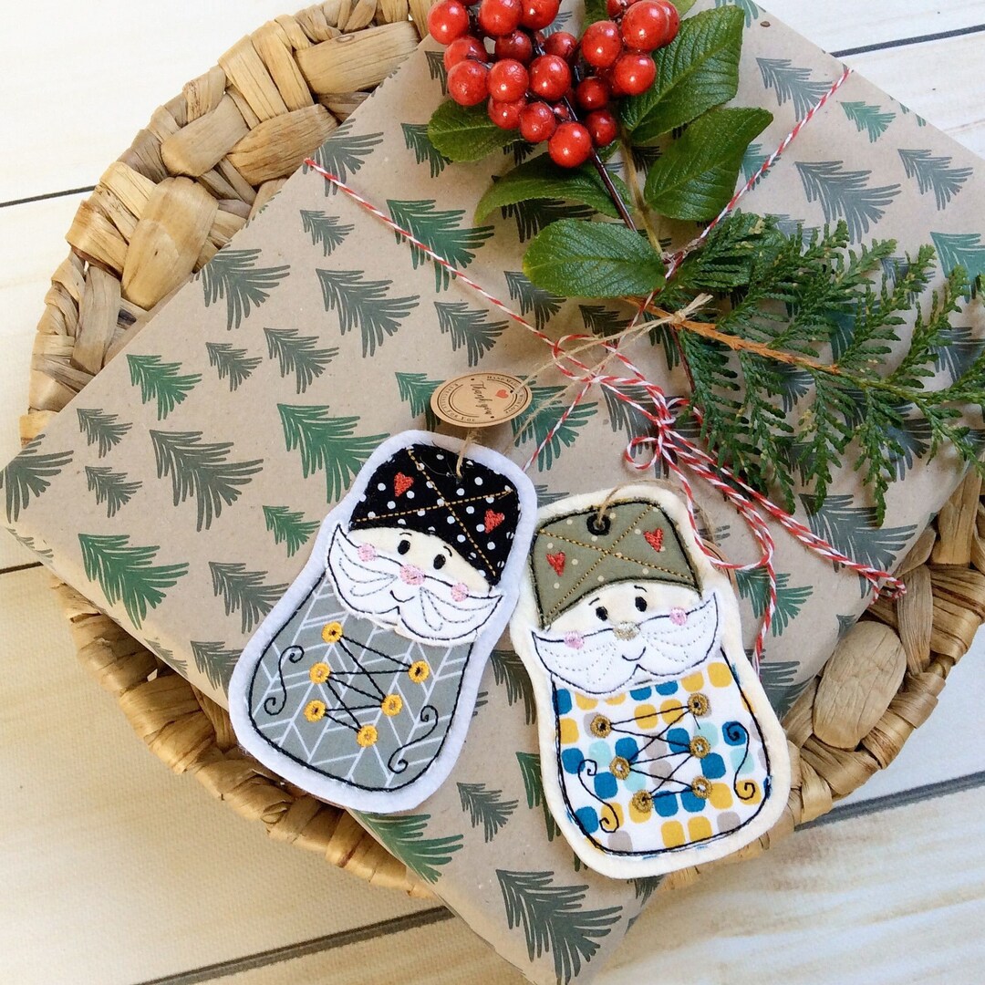 ITH Embroidery File in the Hoop Gift Pendant Nutcracker Christmas Gift ...