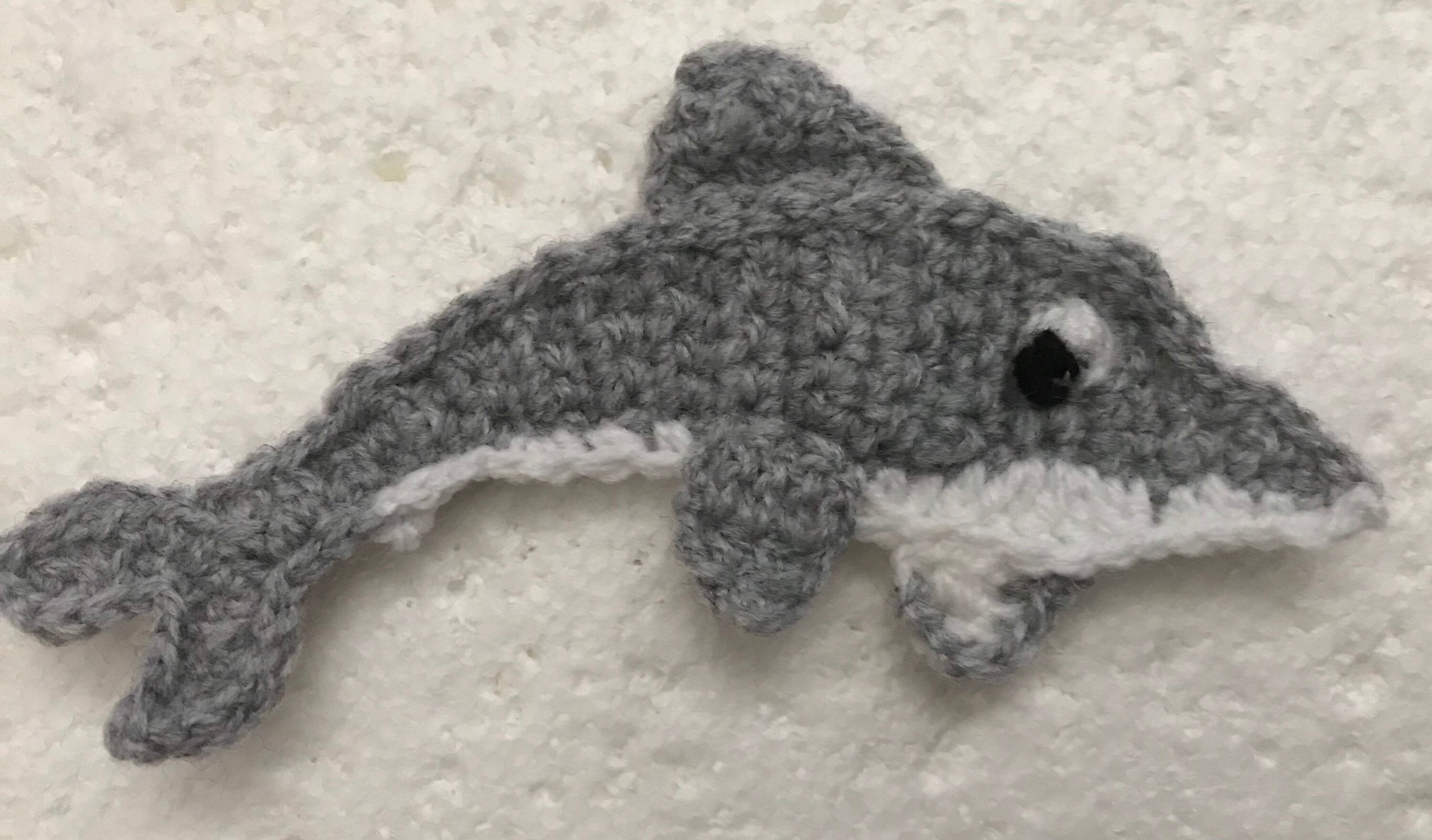 Crochet Dolphin Appliqué Embellishment Motif Patch 6 X 3 1/2 Inches ...