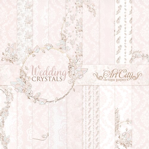 Wedding Digital Paper Flower Scrapbook Background Peach - Etsy