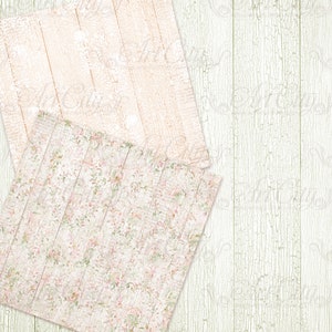 Wedding Digital Paper Scrapbook Bride and Groom Floral Patterns ...