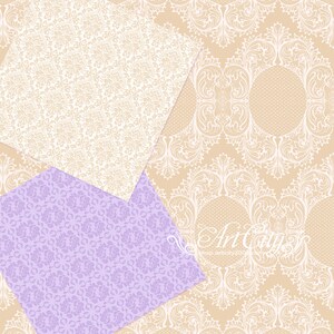 Lace Digital Paper Pack Instant Download Wedding Romantic Backgrounds ...