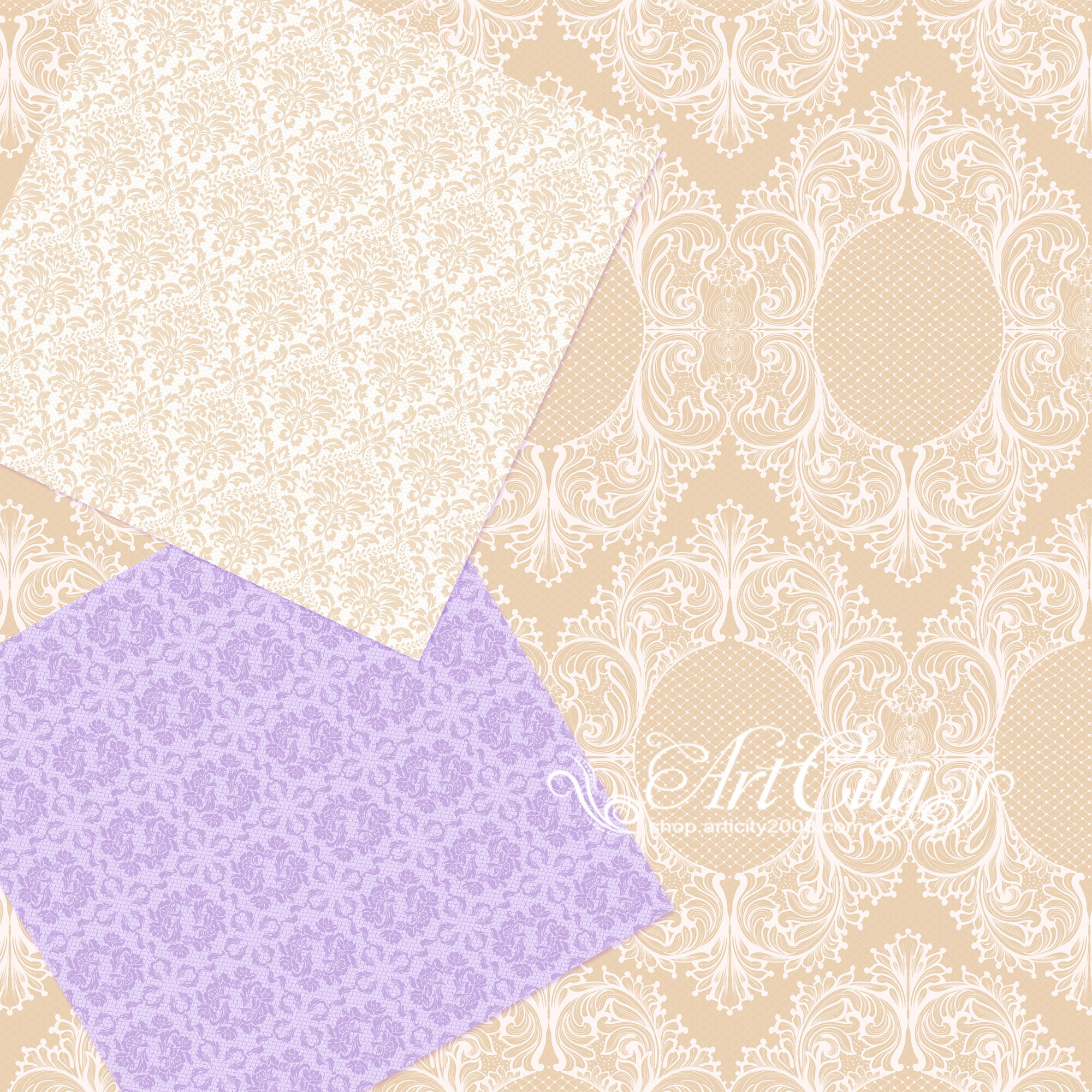Lace Digital Paper Pack Instant Download Wedding Romantic - Etsy