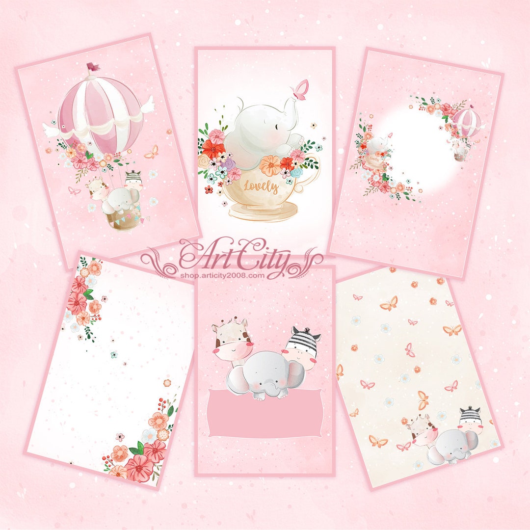 Children Card, Printable Journal Card,journal Tags, Animal Cards ...