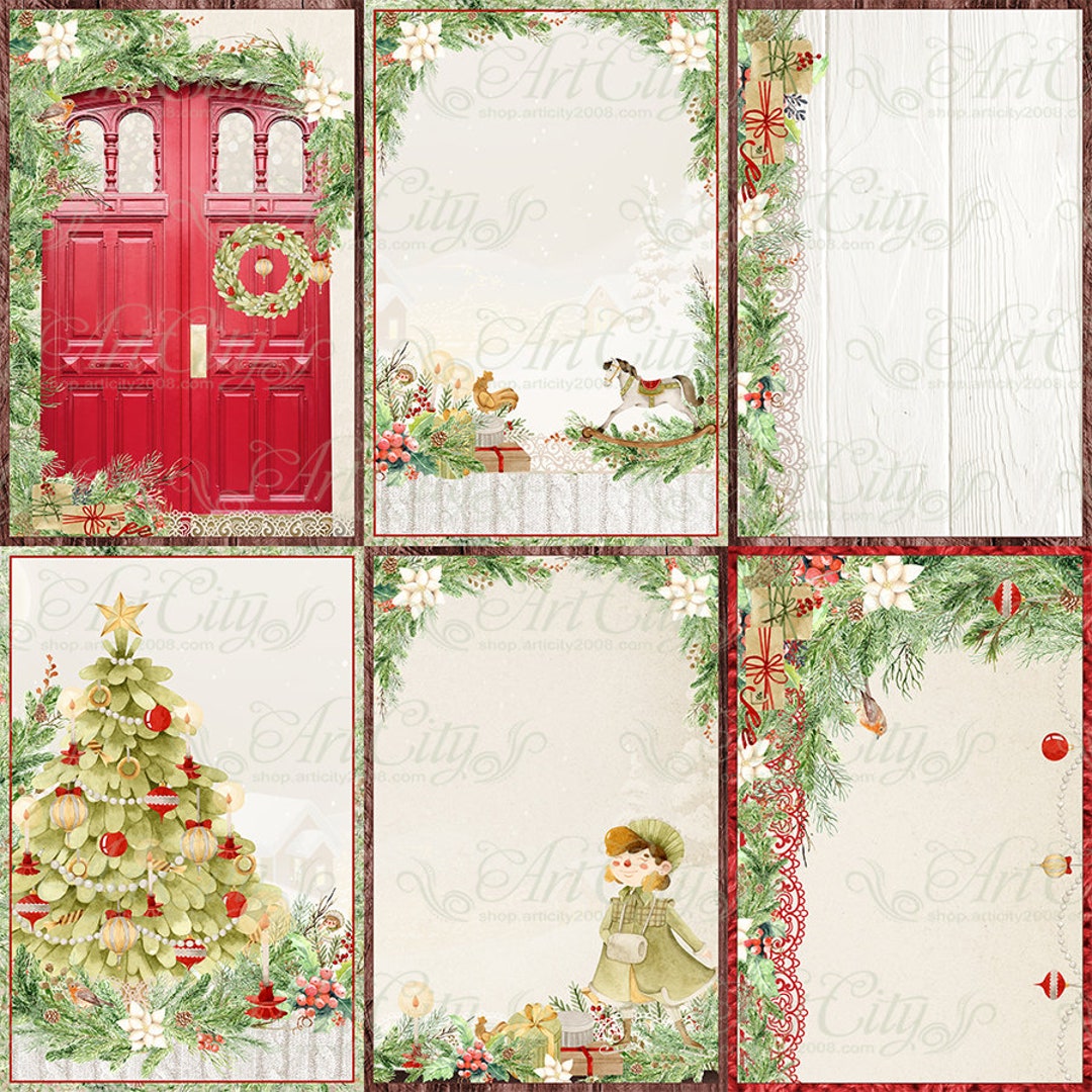 Christmas Children Card, Printable Journal Card,journal Tags, Christmas ...