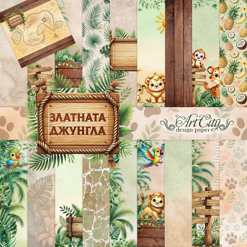 Jungle Wall Paper - Etsy