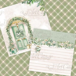 Forest Christmas Digital Paper Pack – Winter Woodland Scrapbooking ...