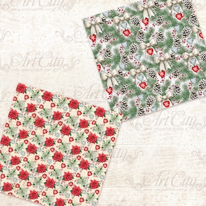 Christmas Digital Paper Tree Scrapbook Wood Winter Background Gnoms ...