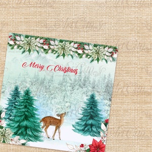 Christmas Digital Paper Tree Scrapbook Wood Winter Background Gnoms ...