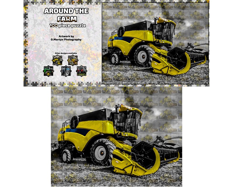 Combine Harvester 100 Piece Jigsaw Puzzle - Etsy