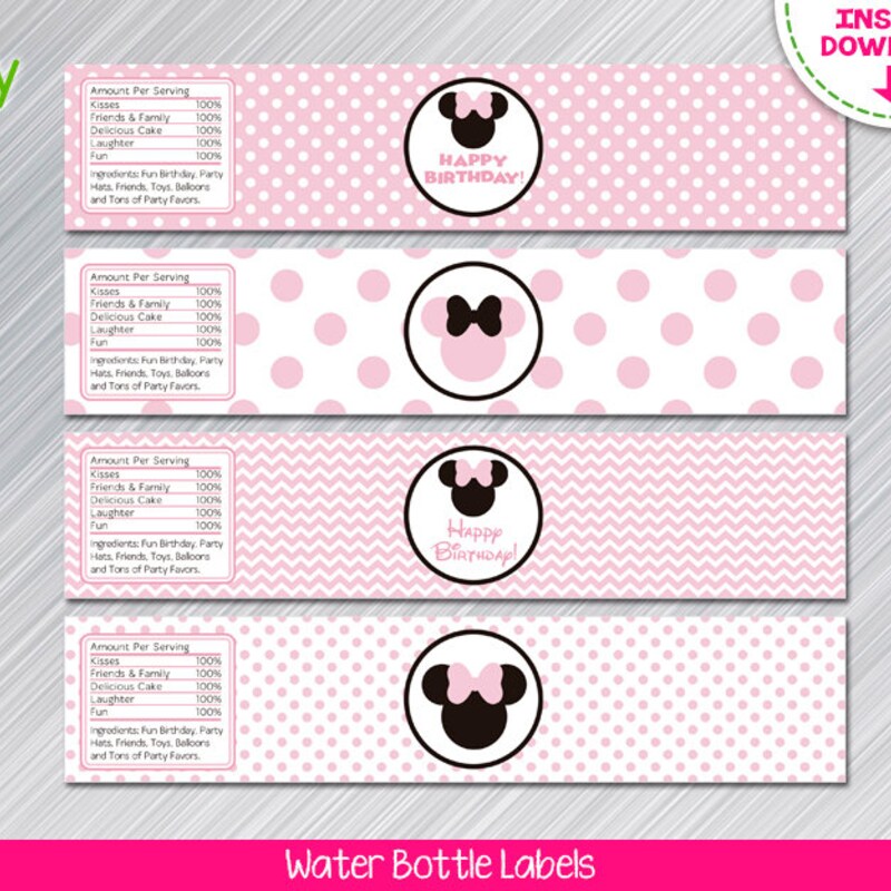 Mini Mouse Labels - Etsy