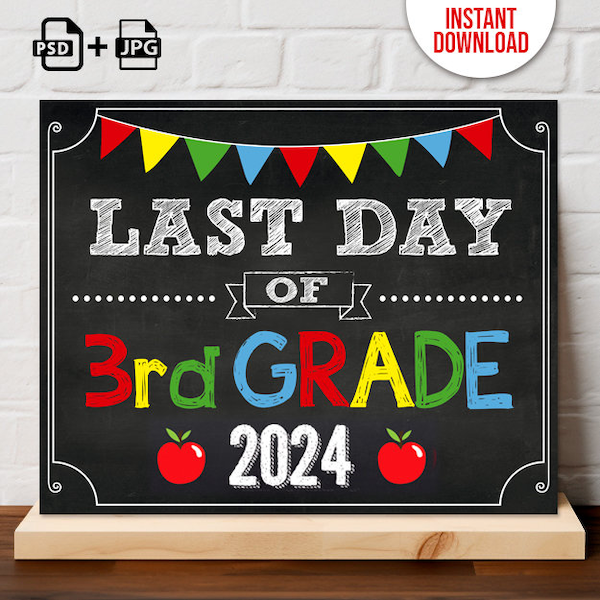 3rd Grade Sign - Etsy