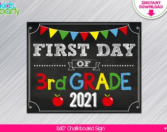 3rd Grade Sign | Etsy