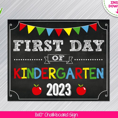 INSTANT DOWNLOAD First Day of 3rd Grade School Sign Print - Etsy