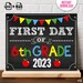 INSTANT DOWNLOAD First Day of 3rd Grade School Sign Print Yourself ...