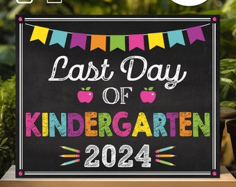 Printable School Sign First Day or Last Day, Back to School Sign, Print ...