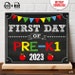 INSTANT DOWNLOAD Last Day of PRE-K4 Sign Print Yourself, Last Day of ...