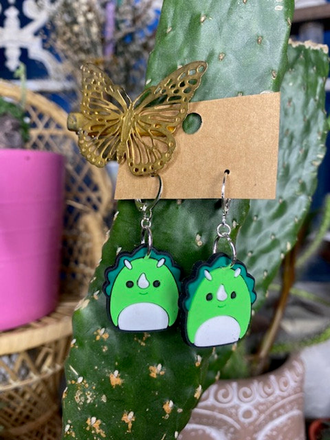 Squishmallow Earrings With Round Hook Clasp Adorable Comfort for ...