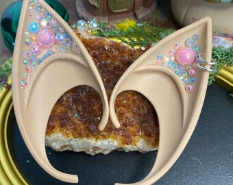 Pink Fairy Ears Crochet Nymph Ear Hat Pink Nymph Ears Fairycore Hat - Etsy