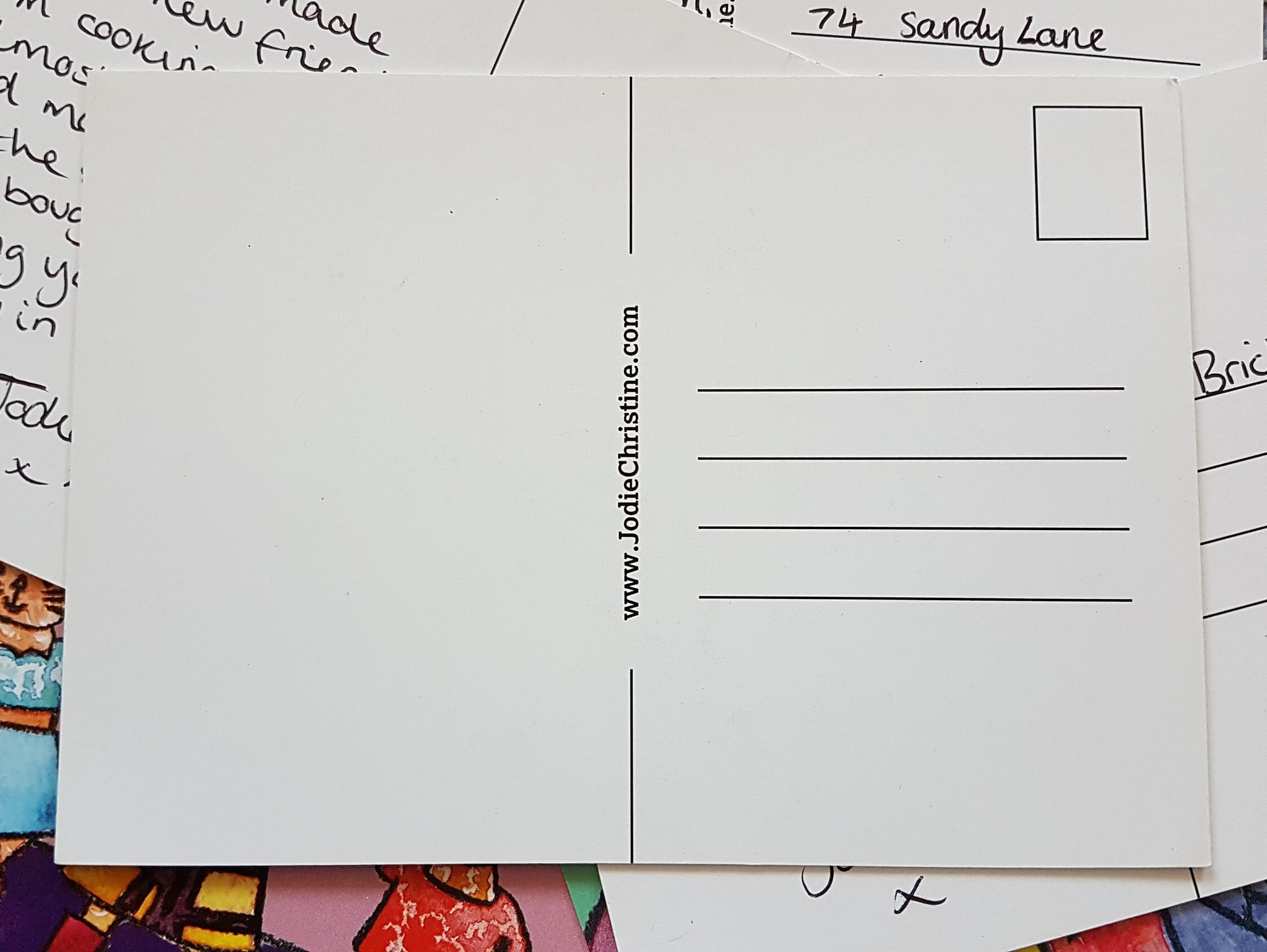 Hand Drawn Bright Patterned Postcards Cute Postcards and Prints Pack of ...