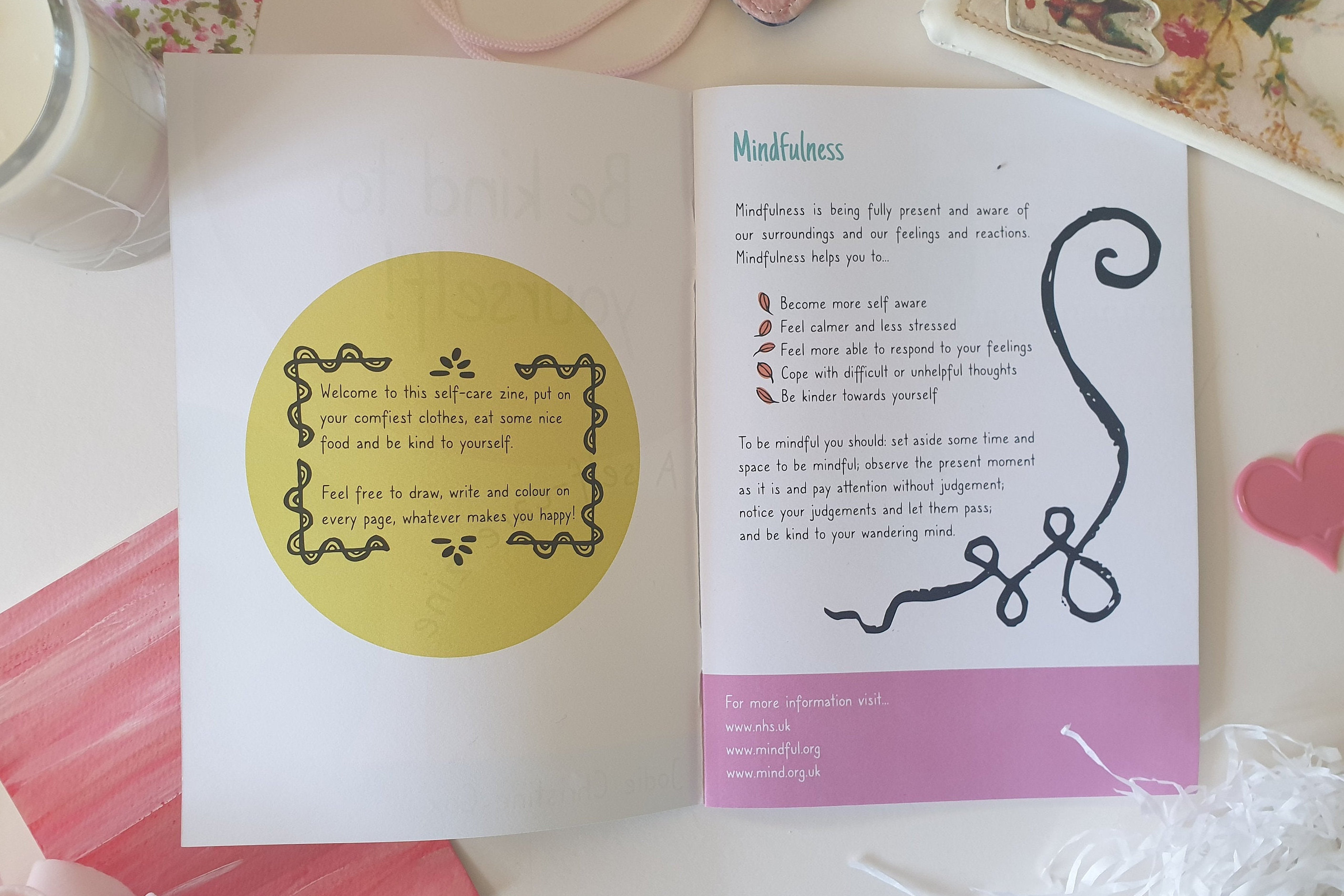 Be Kind to Yourself | Self-care Zine | Full Colour Zine - Etsy