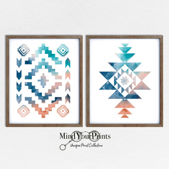 Boho Beach Decor Gallery Wall Set Earth Tone Prints | Etsy