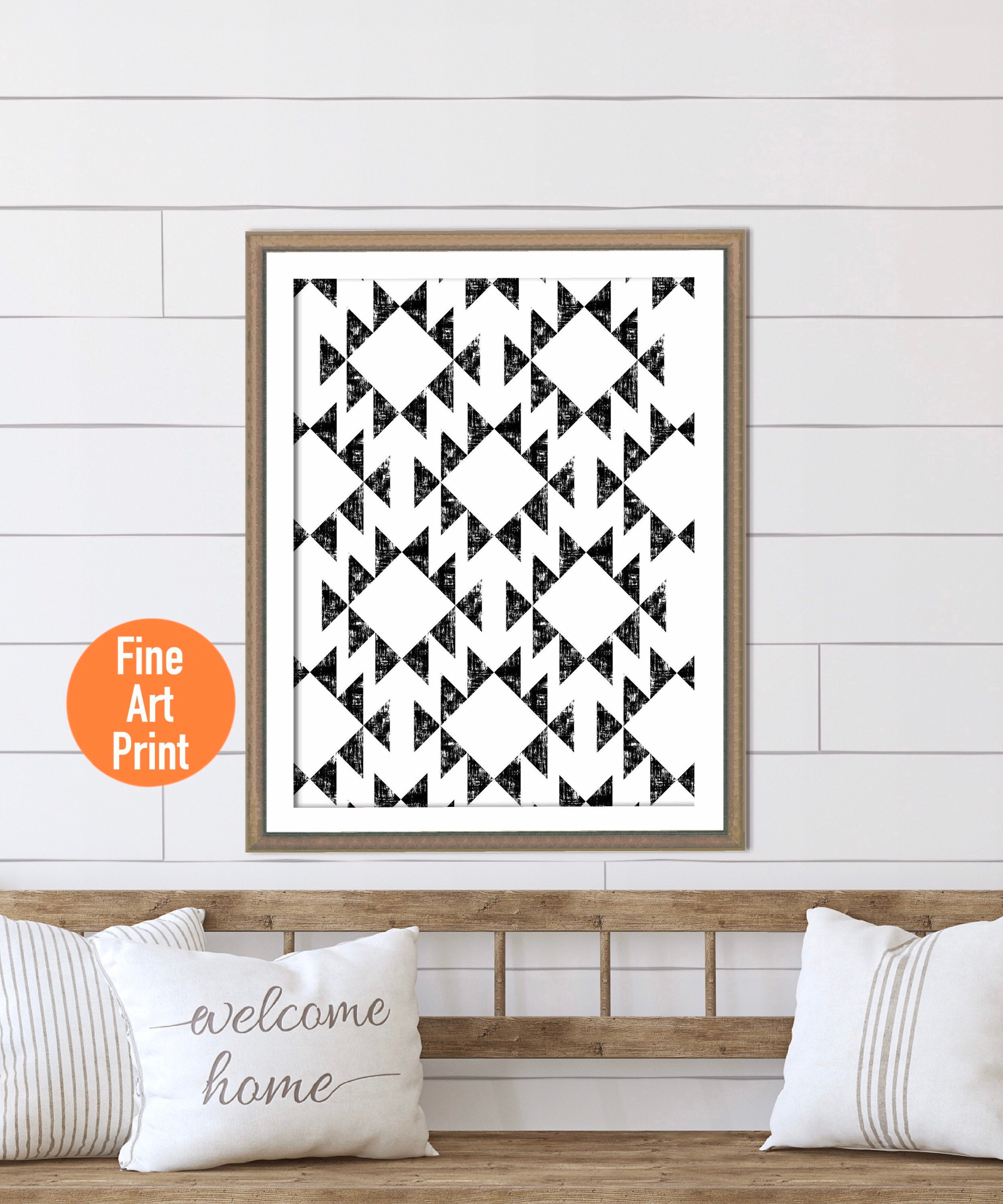 Geometric Tribal Wall Art Aztec Print | Etsy