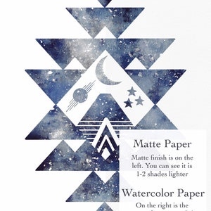 Large Blue Aztec Prints Gallery Wall Art Set of 3 Home Decore Farmhouse ...