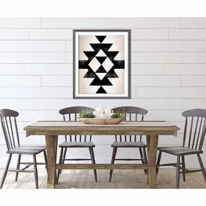 Black Aztec Print for Your Western Home Decor - Etsy
