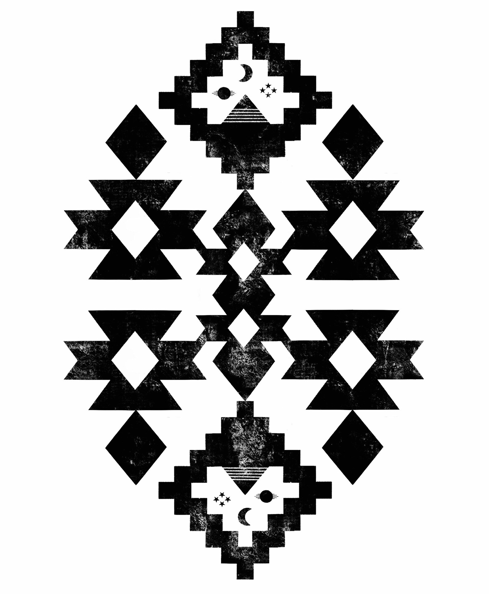 Aztec Prints-mid Century Modern-gallery Wall Art Set of 2 - Etsy