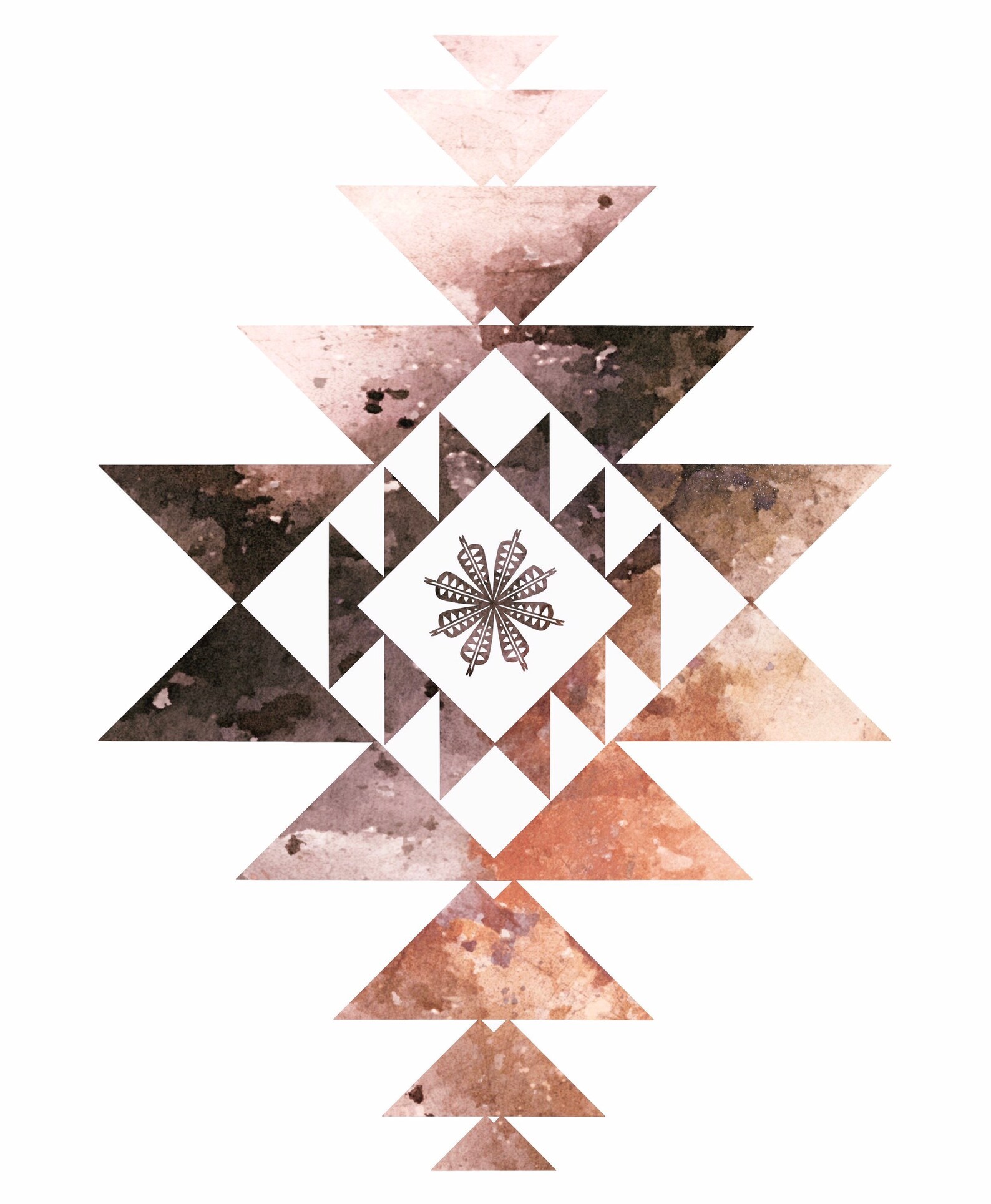 Aztec Prints-rustic Wall Art-gallery Wall Art Set of 2 | Etsy