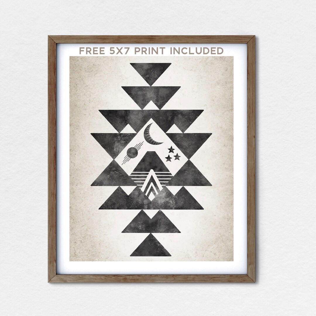 Rustic Aztec Home Decor Southwestern Print - Etsy