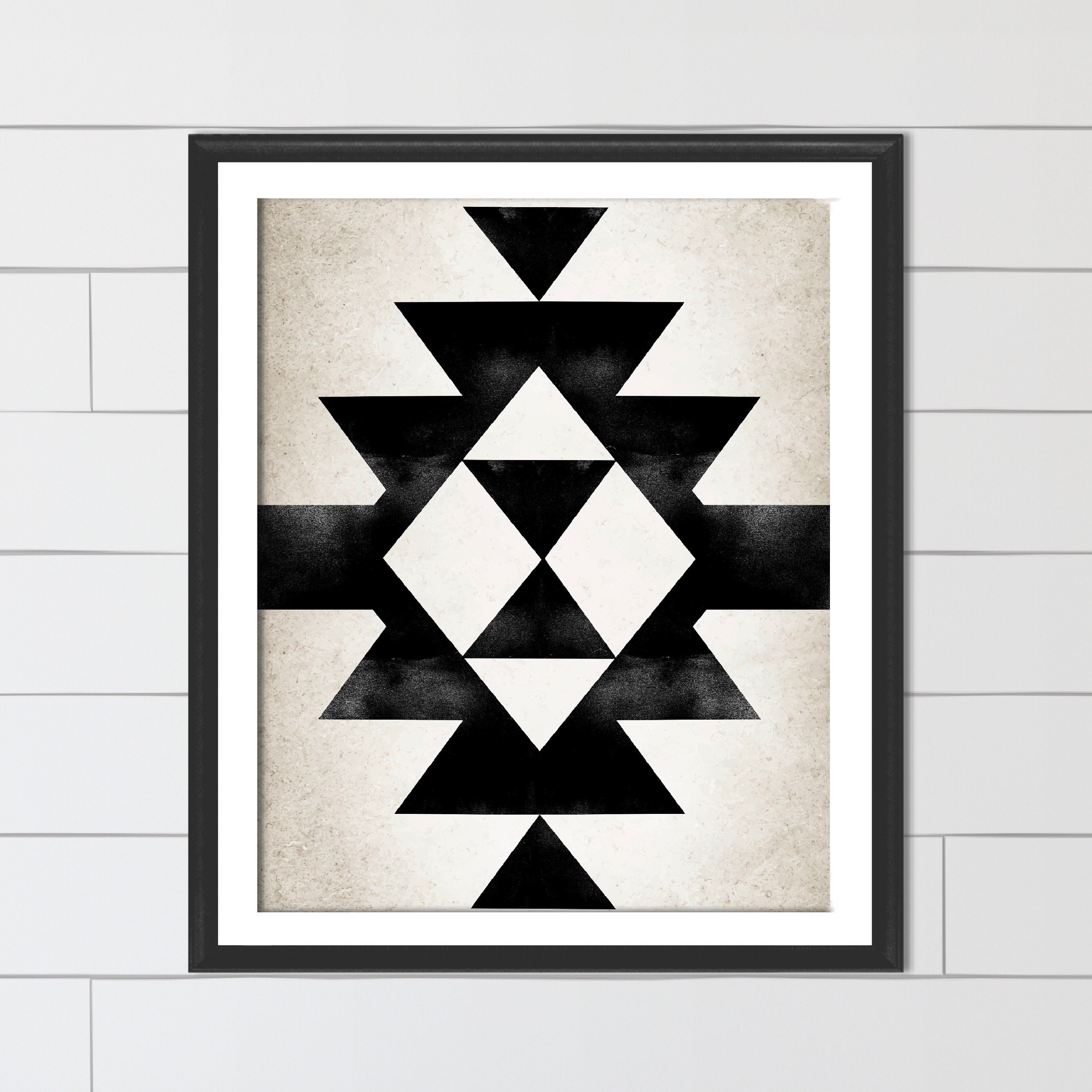 Black Aztec Print for Your Western Home Decor - Etsy