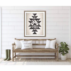 Rustic Aztec Home Decor Southwestern Print | Etsy