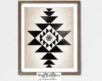 Aztec Wall Art | Etsy