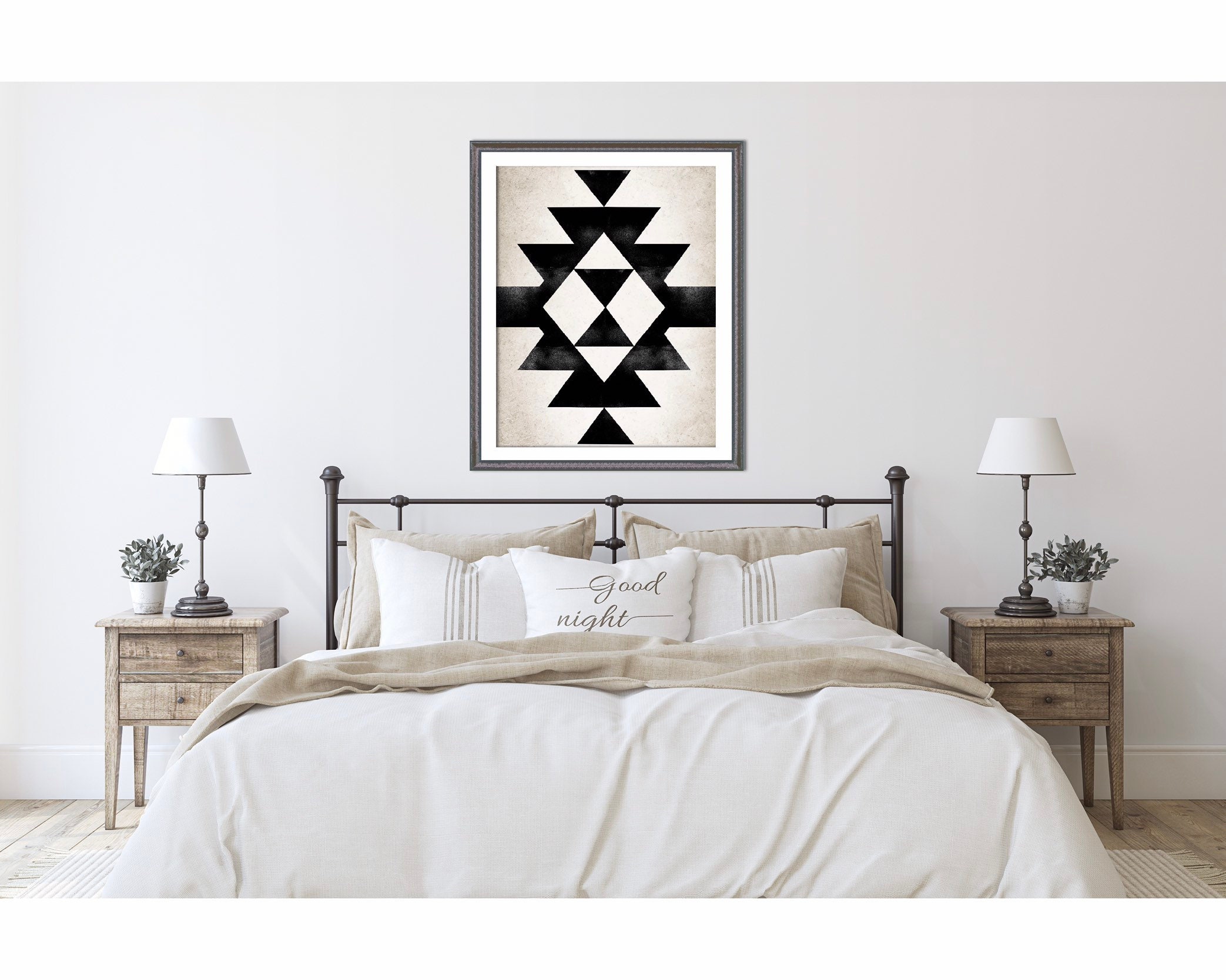 Black Aztec Print for Your Western Home Decor - Etsy