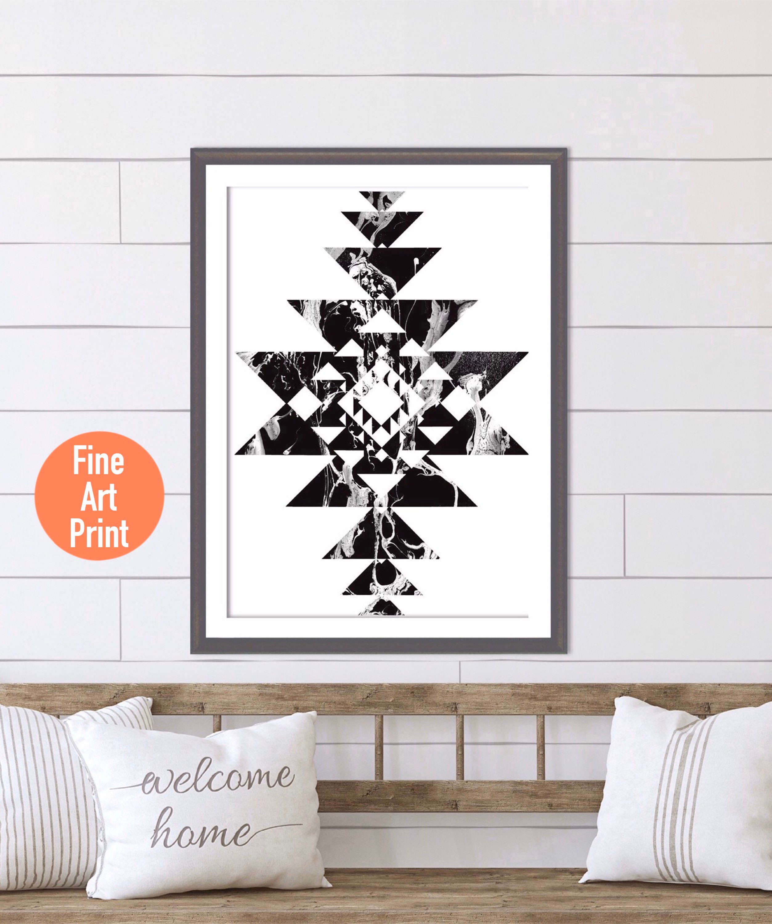 Aztec Western Decor Abstract Wall Art | Etsy