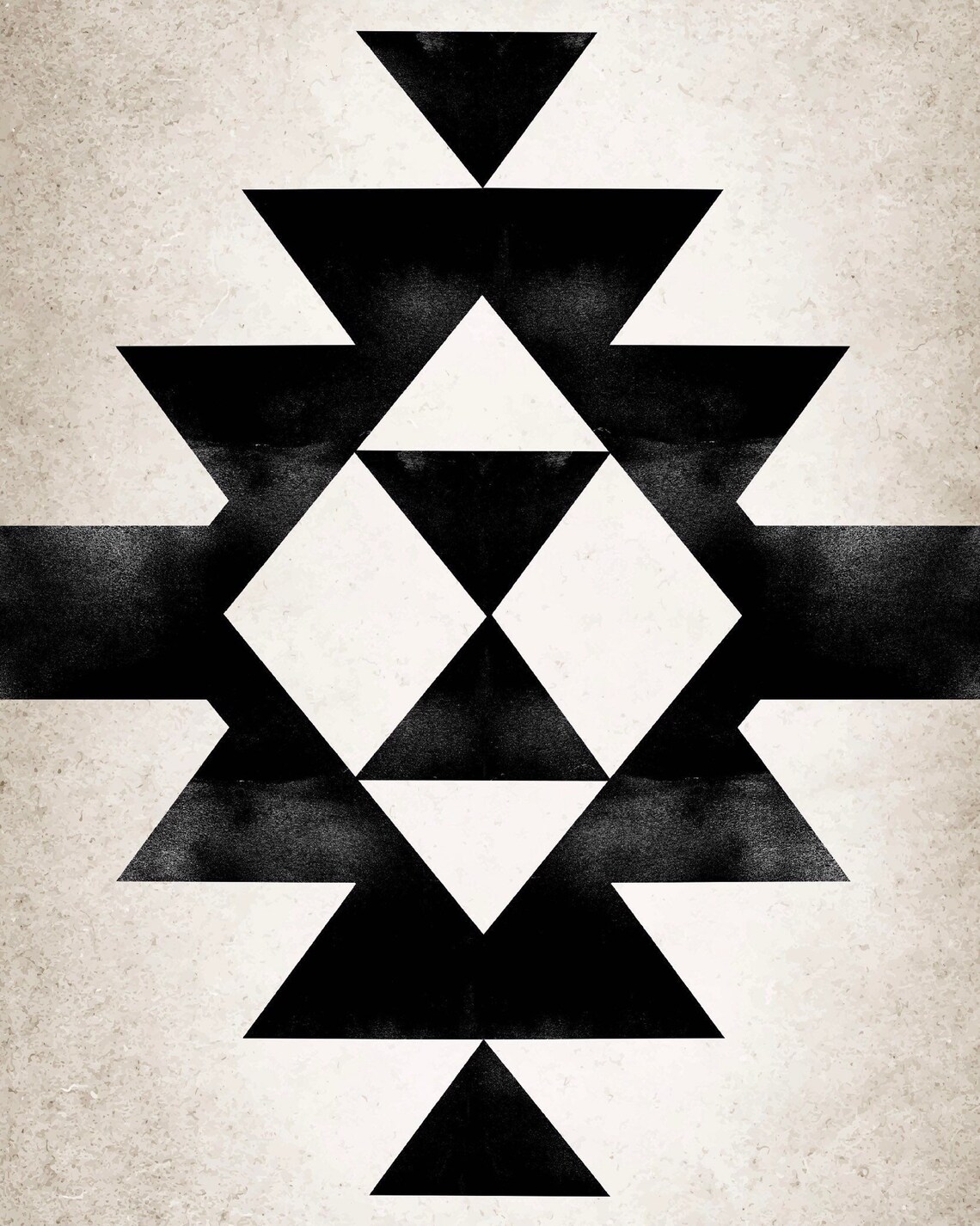 Black Aztec Print for Your Western Home Decor - Etsy