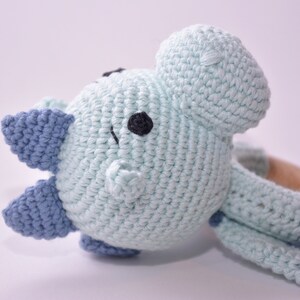 Dragon Baby Rattle Crochet Pattern, Dinosaur Amigurumi Toy, Crochet ...