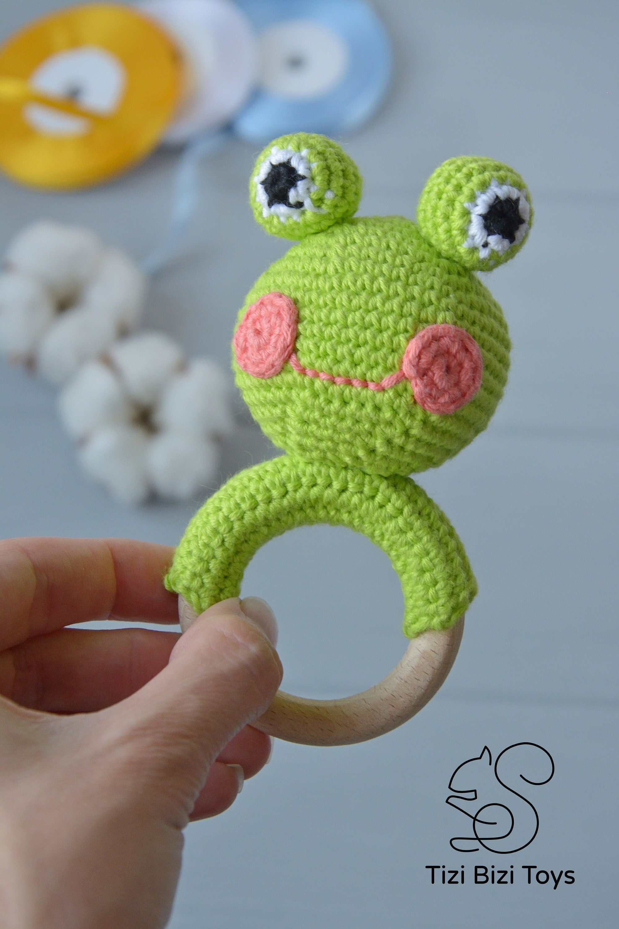 Crochet Teething Toy Pattern, Amigurumi Teether Pattern, Crochet Baby ...