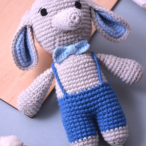 Crochet Amigurumi Elephant Pattern, Crochet Elephant Tutorial, Easy ...